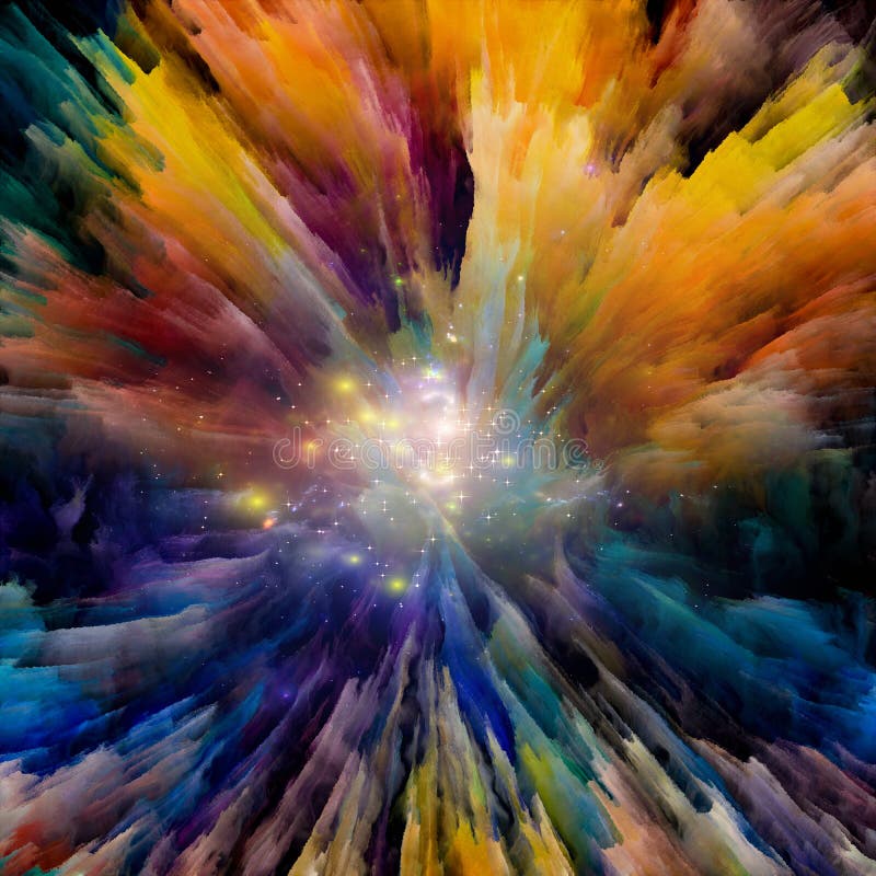 Paint Implosion stock illustration. Illustration of colored - 173445296