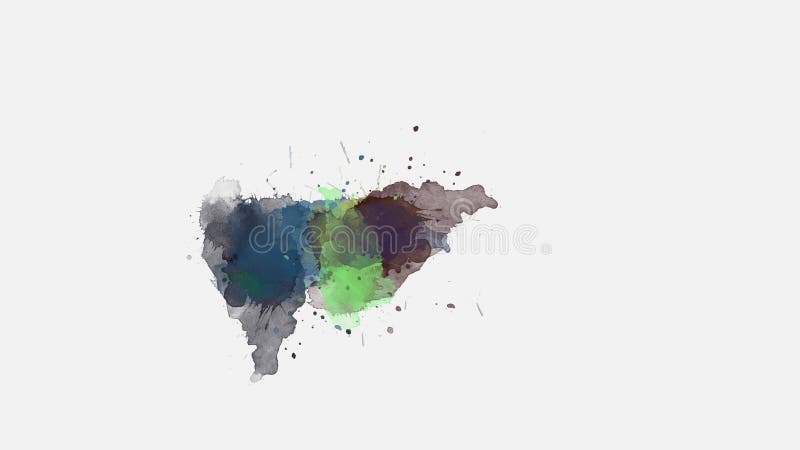 Paint Ink Transition Splatter Blot Spreading Animation Stock Footage ...