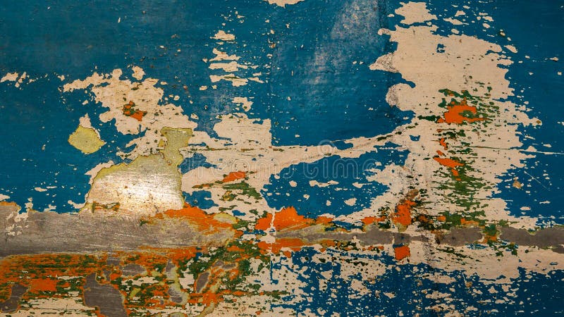 Paint on an Iron Wall Design Background and Texture Stock Image - Image ...