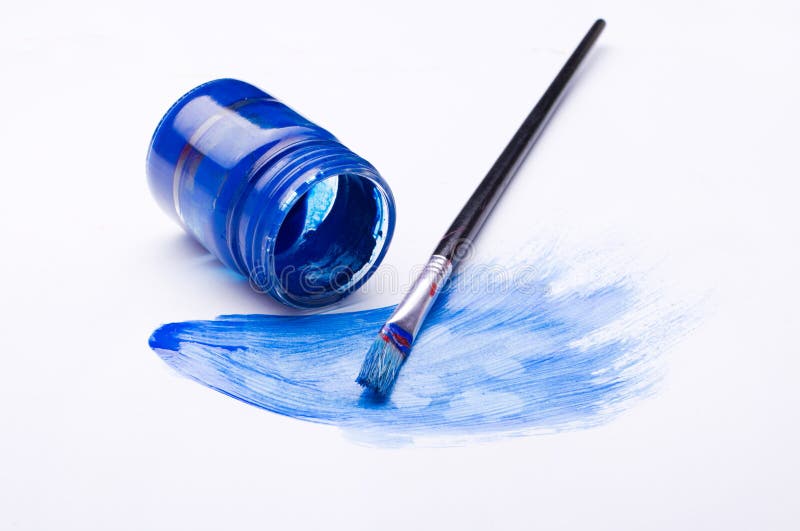 Spilled paint bottles stock image. Image of acrylic, children - 35433497