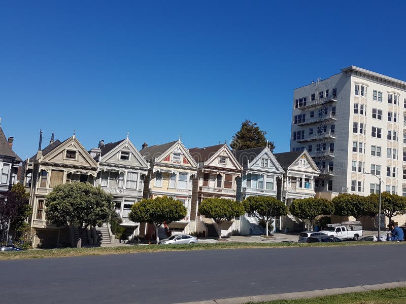 Paint Ladies in San Francisco Stock Photo - Image of ciel, california ...