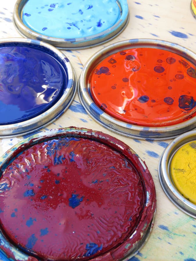 Paint Lid Art stock photo. Image of lids, paint, colorful - 100455618