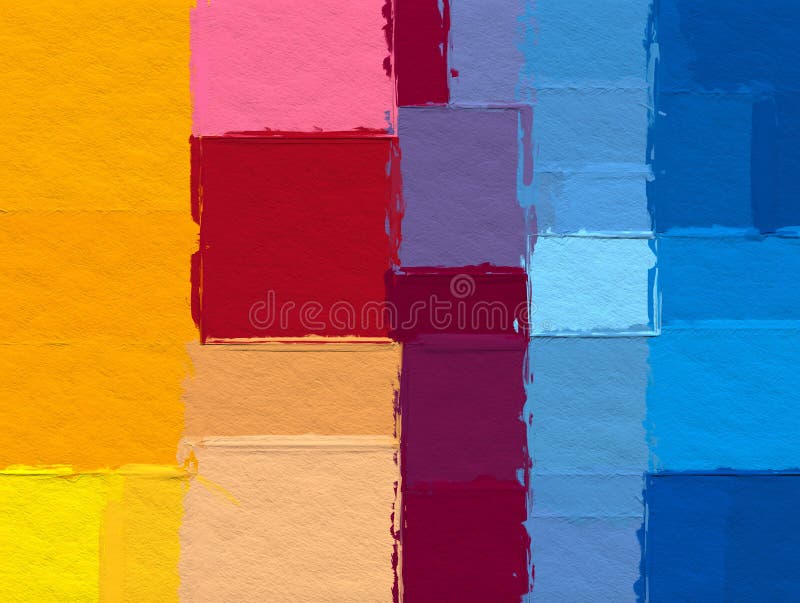 Geometric Shape Color Block Pattern Background Stock Illustration ...