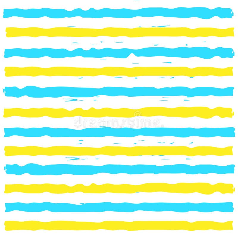 Paint Lines. Yellow and Blue Horizontal Stripes Stock Vector ...