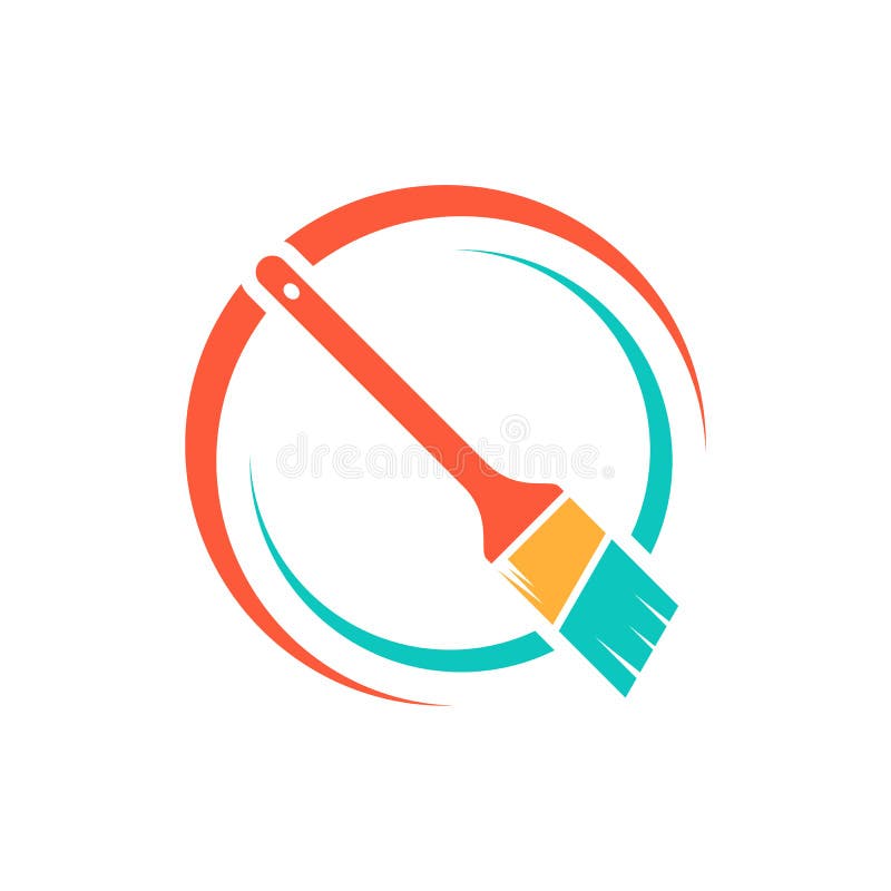Paint Logo Design Vector Illustration, Creative Paint Logo Design ...