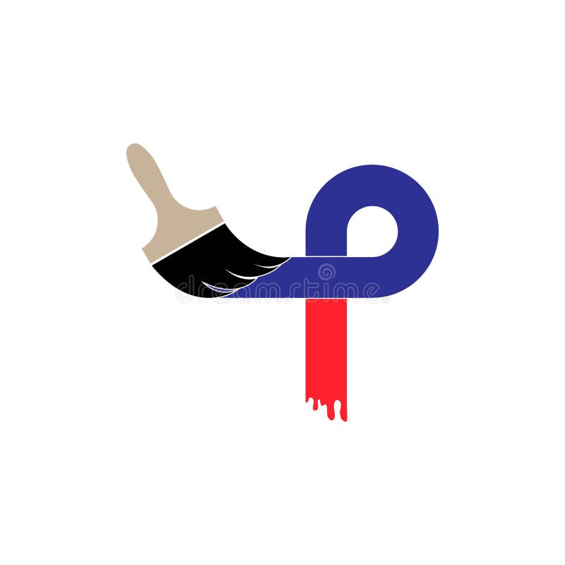 Paint Logo Icon Vector Template Stock Vector - Illustration of ...