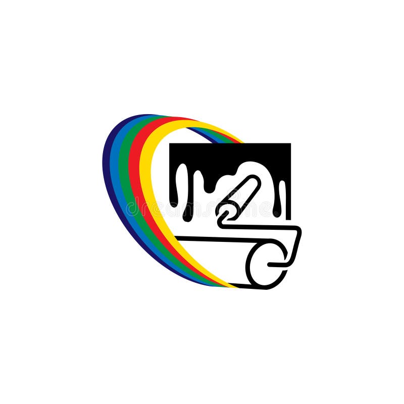 Paint Logo stock illustration. Illustration of design - 372831653