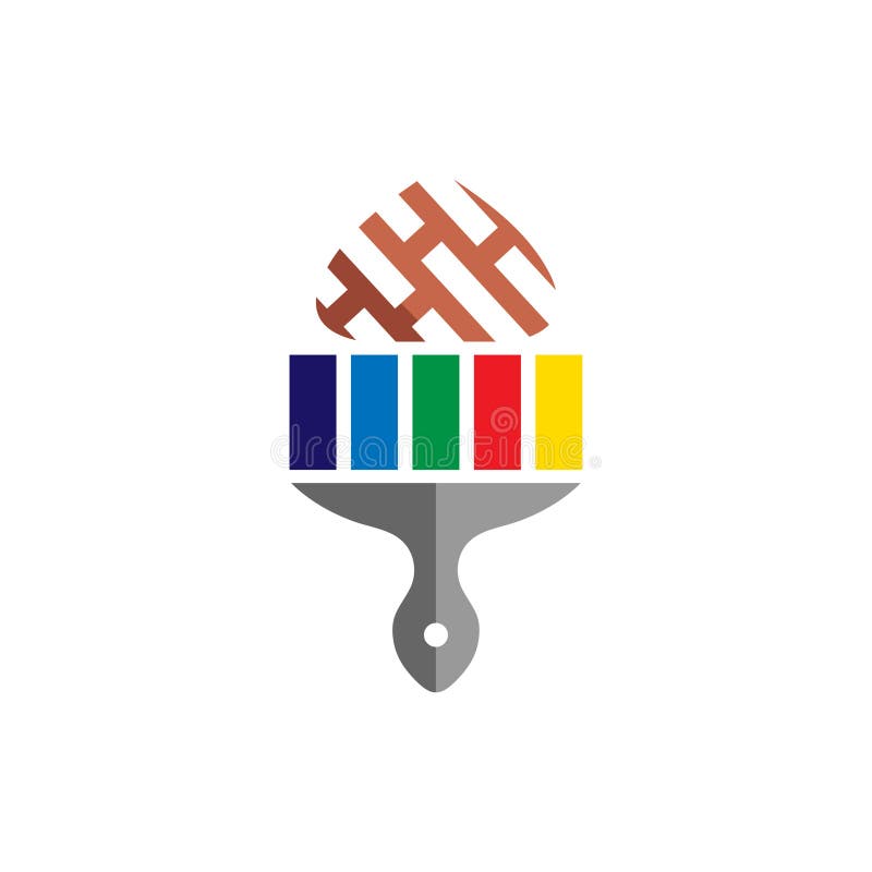 Paint Logo stock illustration. Illustration of brand - 372831655