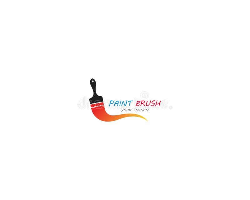 Paint Logo Template Vector Icon Illustration Design Stock Illustration ...