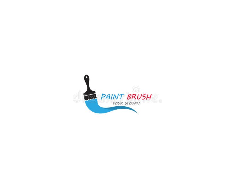 Paint Logo Template Vector Icon Illustration Design Stock Illustration ...