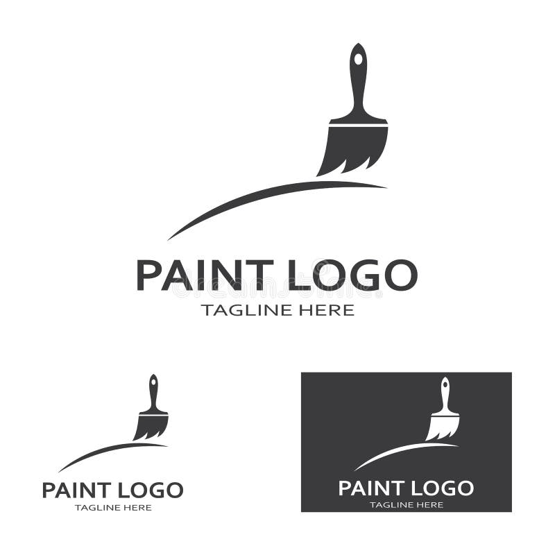 Paint Logo Template Vector Icon Illustration Design Stock Vector ...