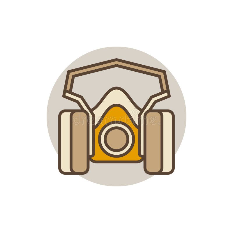 Paint mask flat icon stock vector. Illustration of painter - 83185429