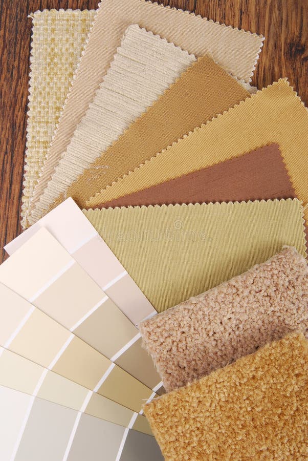 Paint and Material Color Choosing for Interior Stock Photo - Image of ...