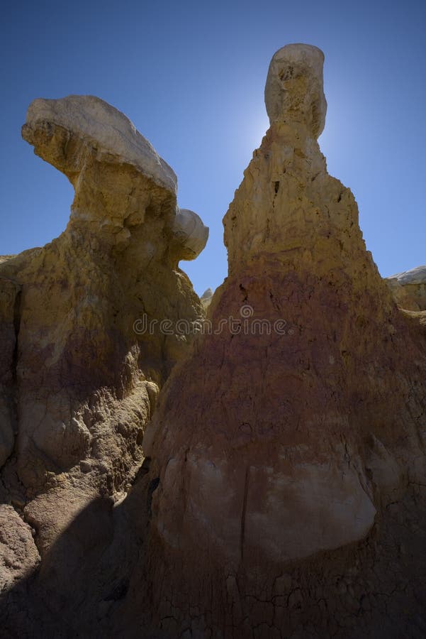 Paint Mines Hoodoos stock photo. Image of sand, hoodoos - 55856078