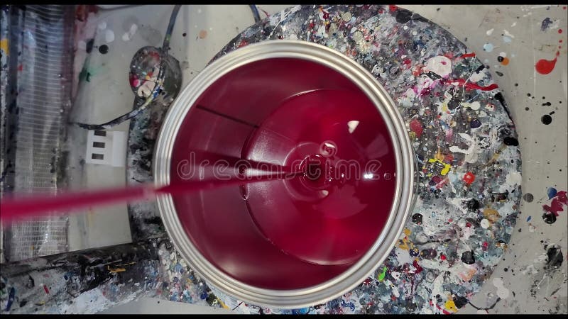 Paint mixing workshop stock footage. Video of manufacturing - 321424334