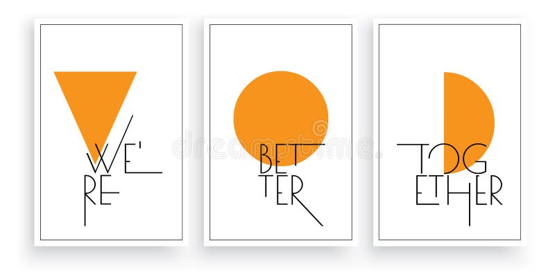 We are Better Together, Vector. Scandinavian Art Design. Wording Design ...