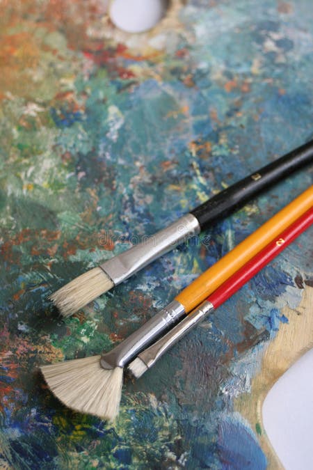 Paint palette stock photo. Image of creative, craft, color - 660458
