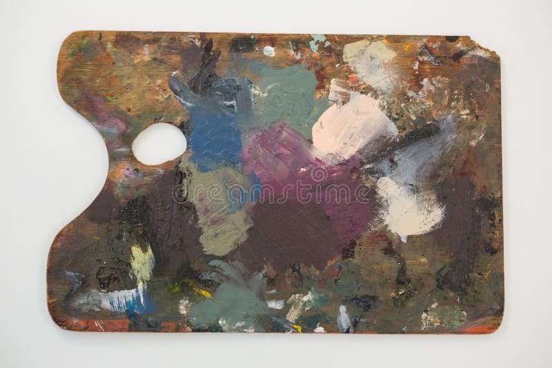 Palette with Multiple Colors Stock Photo - Image of stroke, abstract ...