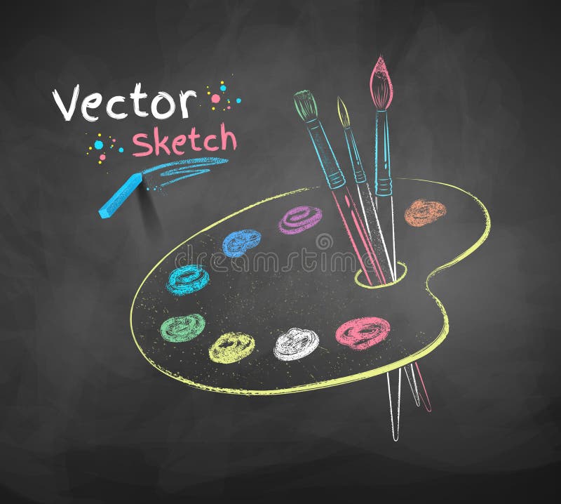 Paint palette stock vector. Illustration of artist, backdrop - 57022722