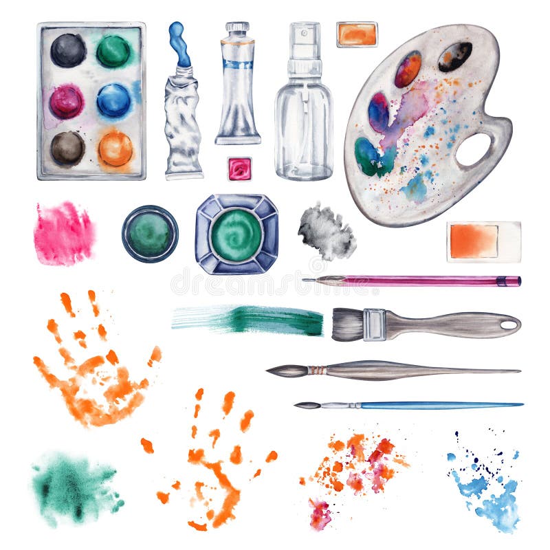 Watercolor Pallette Icon Cartoon Vector. Paint Palette Stock Vector ... Watercolor Pallette Icon Cartoon Vector. Paint Palette Stock Vector ...
