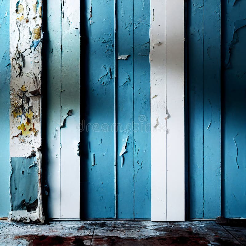 Paint is peeling off stock illustration. Illustration of structure ...