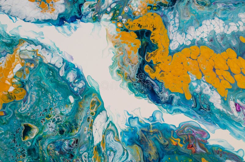 Paint Pour stock image. Image of colorful, pour, background - 217560627