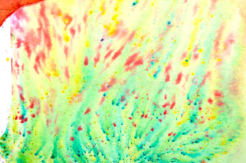 Paint Powder and Splashes in Vibrant Watercolour Painting Exploding ...