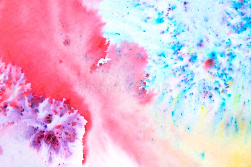 Paint Powder and Splashes in Vibrant Watercolour Painting Exploding ...