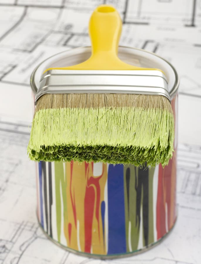 Paint project concept stock image. Image of planning - 113655101