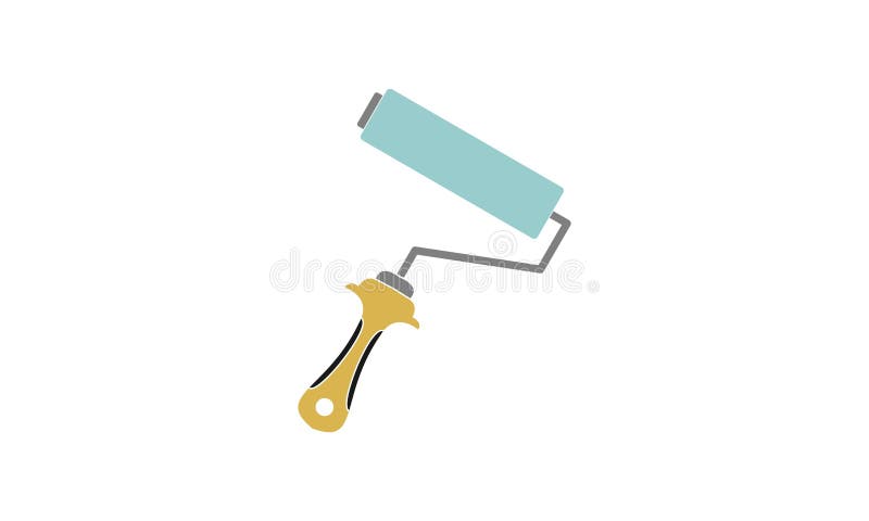 Paint Roll Illustration Design Vector Stock Vector - Illustration of ...
