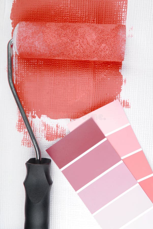 Paint roller and color stock image. Image of paint, improvement - 39704407