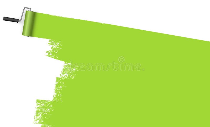 Paint Roller Concept with Marking Stock Vector - Illustration of layout ...