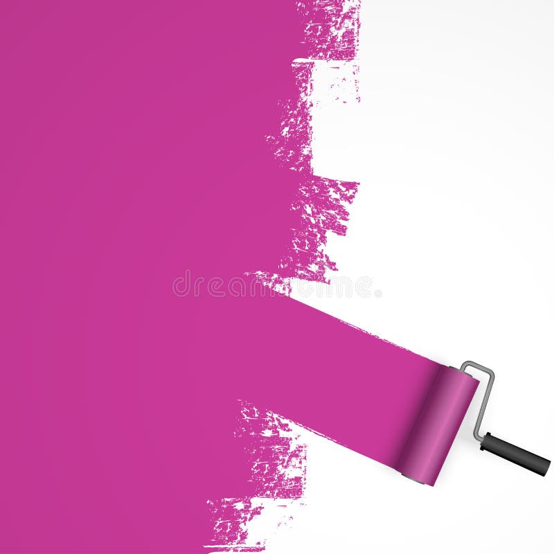 Paint Roller Concept with Marking Stock Vector - Illustration of paper ...