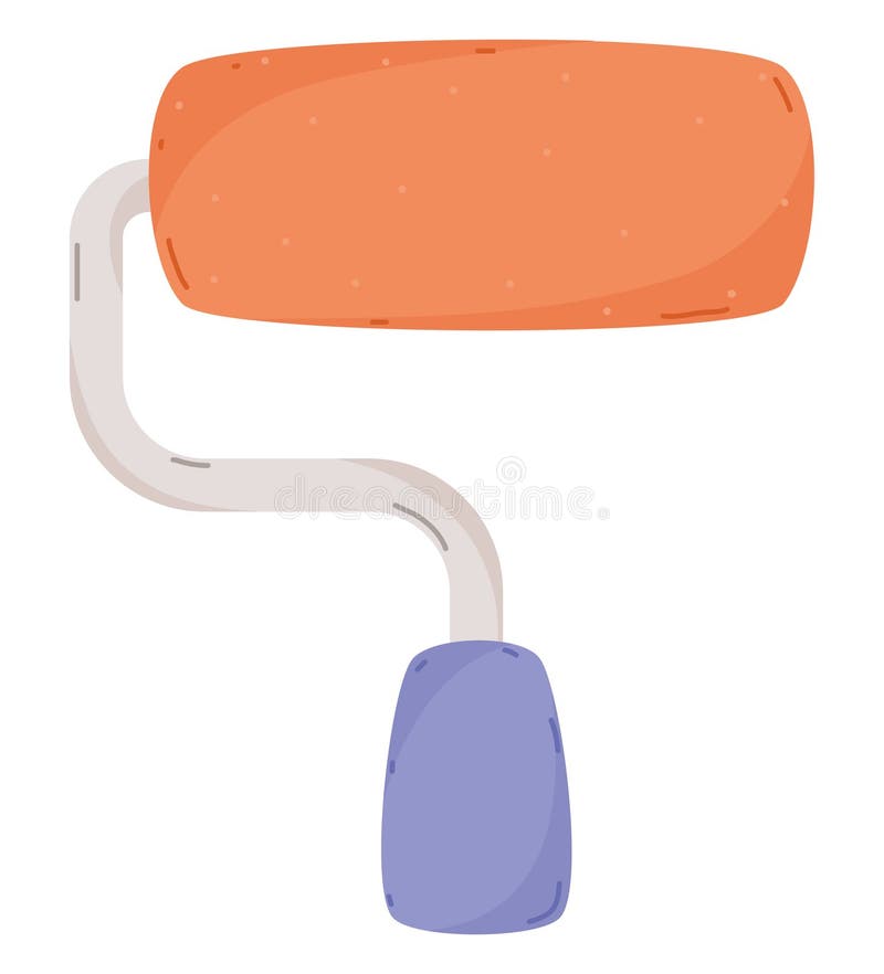 Paint roller design stock vector. Illustration of roll - 273624089