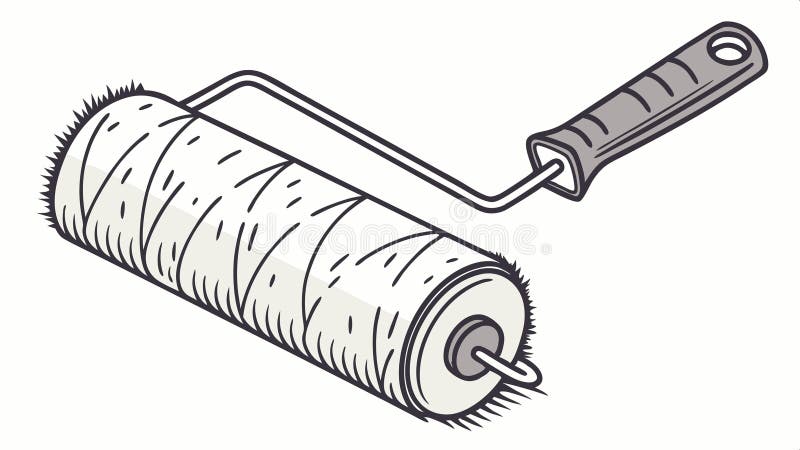 Paint Roller, Home Renovation and Painting Tool Vector Design ...