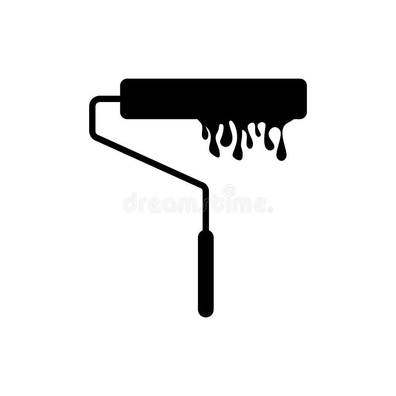 Paint Roller Icon Design Template Vector Isolated Illustration Stock ...