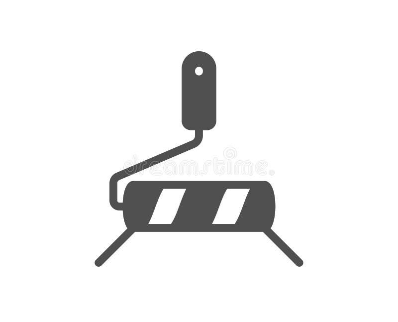 Paint Roller Icon. Wall Roll Brush Sign. Vector Stock Vector ...