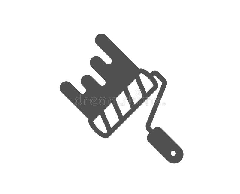 Paint Roller Icon. Wall Roll Brush Sign. Vector Stock Vector ...