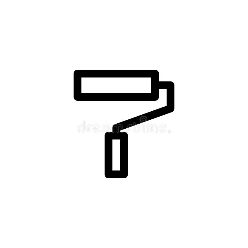 Paint Roller Icon stock vector. Illustration of paint - 181912333