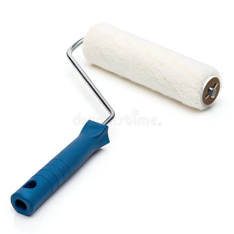 Paint Roller Isolated on White Background Stock Illustration ...