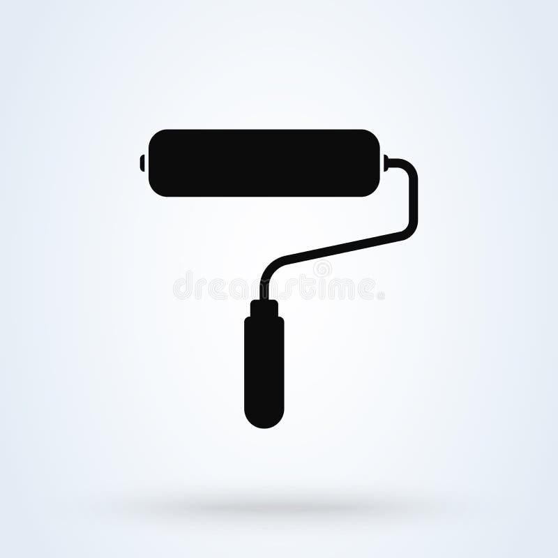 Paint Roller Simple Vector Modern Icon Design Illustration Stock Vector ...