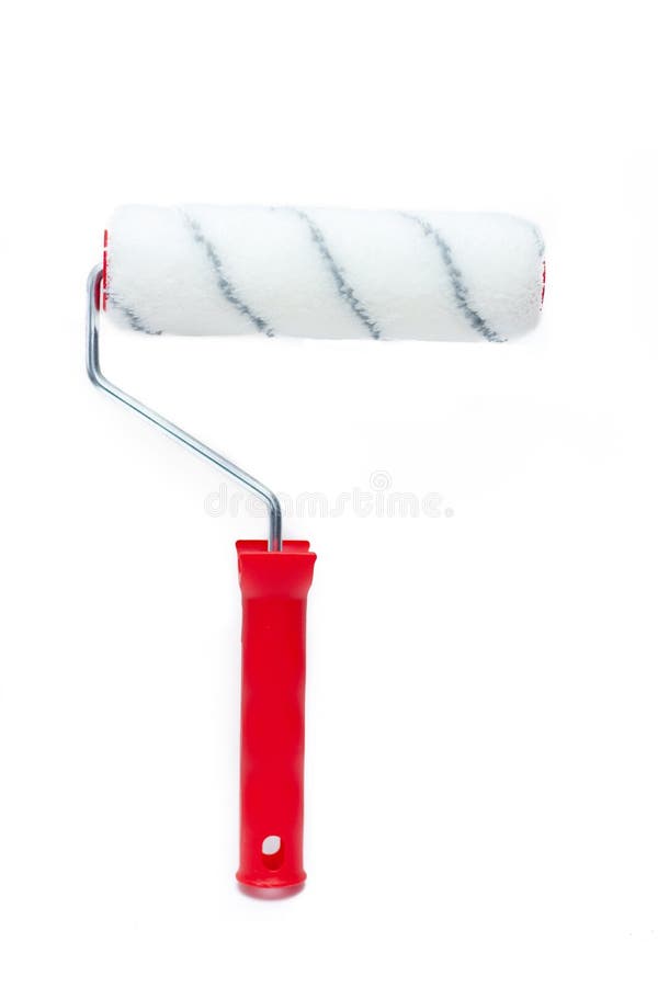Paint Roller on a White Background. Tools for Repair. Painting the ...