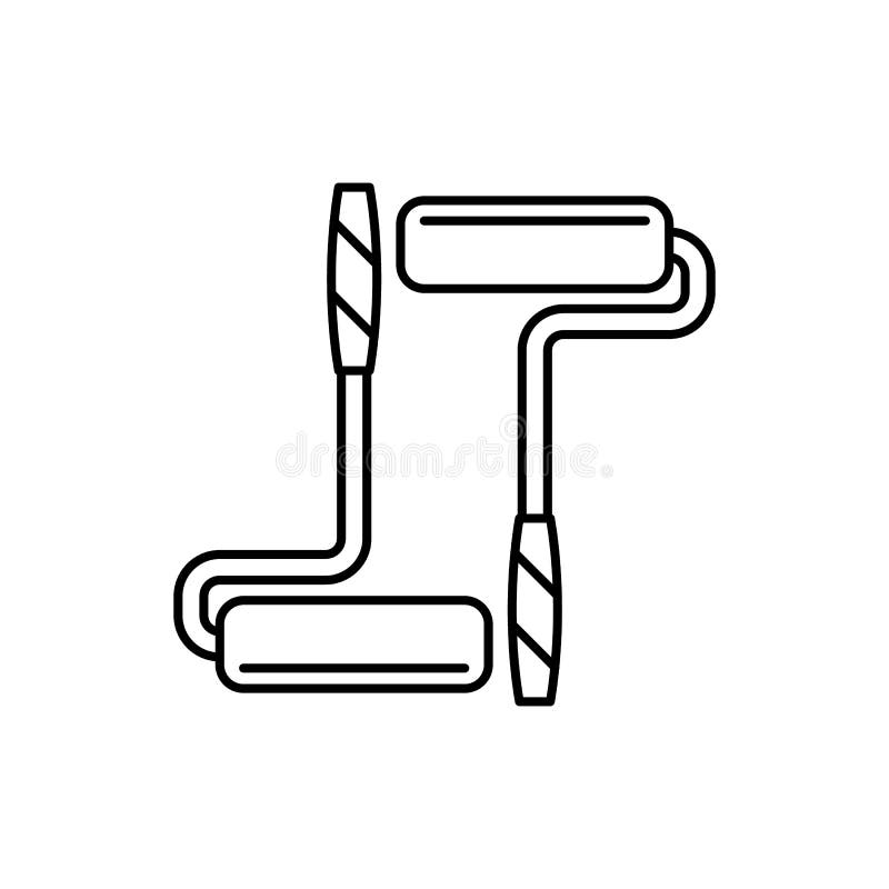 Paint Rollers Icon. Simple Line, Outline Vector Elements of ...