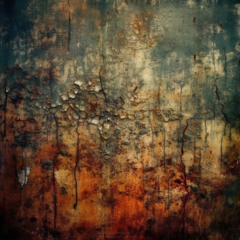 Paint Rust Grunge Texture Background Stock Illustration - Illustration ...