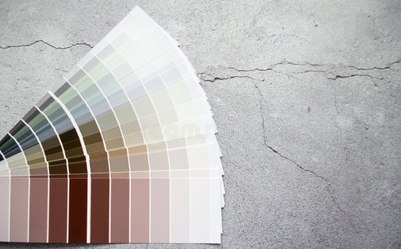 Paint Samples Earth Tone Colors Swatch for Interior Design. Abstract ...