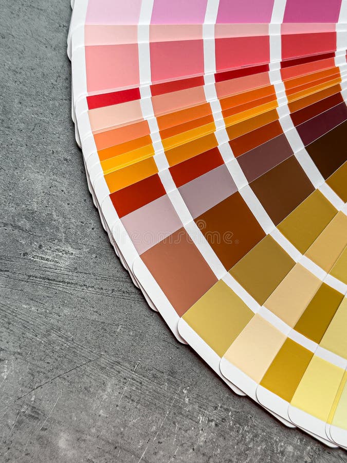 Paint Selection Catalog Color Paint Chart Showing All Rainbow Colors ...