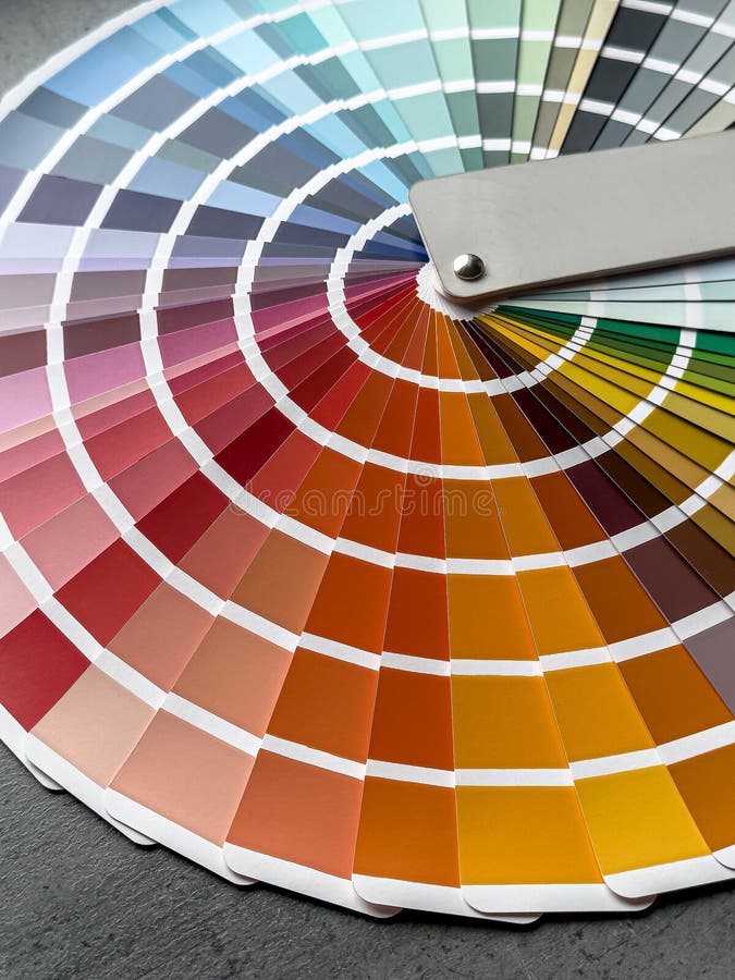 Paint Selection Catalog Color Paint Chart Showing All Rainbow Colors ...