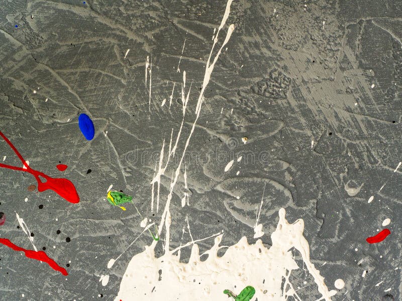 Paint Smudges. Color Chaos. Mixed Different Colors. Expressionism Stock ...