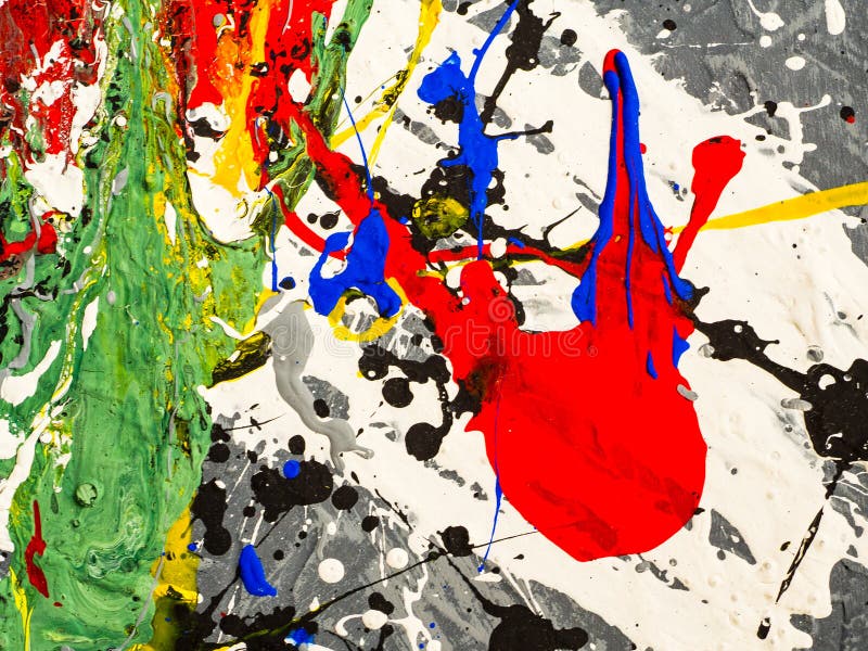 Paint Smudges. Color Chaos. Mixed Different Colors Stock Photo - Image ...