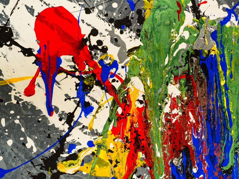 Paint Smudges. Color Chaos. Mixed Different Colors Stock Photo - Image ...